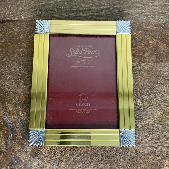 Vintage | Accents | Vintage Easton Solid Brass Silver Etched 35x5 ...